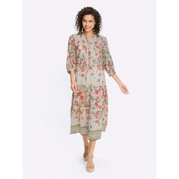 Heine Dress female size 48 Champagne / Apple / Pink