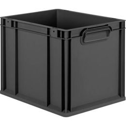 Sch&auml;fer Shop Sch&auml;fer Shop Pure Eurobox Serie Economy, Griffe geschlossen, recycelter Kunststoff, B 400 x T 300 x H 320 mm, 30 l, anthrazit