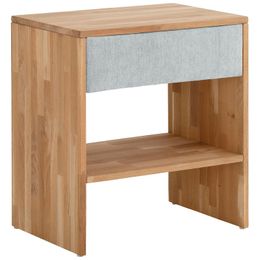 OTTO home Nachttisch &raquo;Callum&laquo; passend zur Boxspringbett-Serie Jelle grau 100% Polyester (recycelt) B/H/T: 60cm x 65,5cm x 42cm