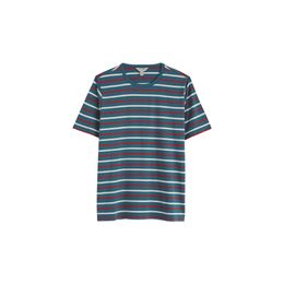 Seasalt Cornwall Shirt 'Seven Seas Sailor' male size S Cyan blue / Cherry red / White