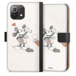DeinDesign Xiaomi Mi 11 Lite 5G Handy Klapph&uuml;lle Handyh&uuml;lle aus Kunst Leder schwarz Flip Case Disney Mickey Mouse Official Licensed Product Sideflip mit langer 