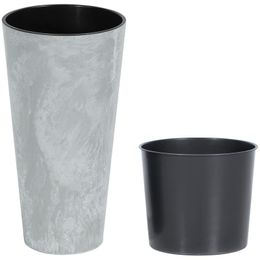 Prosperplast Pflanzk&uuml;bel &raquo;Tubus Slim Beton&laquo; &Oslash;xH: 40x76,2 cm blau Polypropylen &Oslash; 40cm