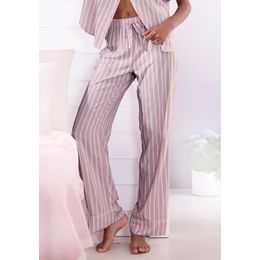 Lascana Damen Pyjamahose, Rosa, Gr. 50, Pyjamas, Material: Viskose