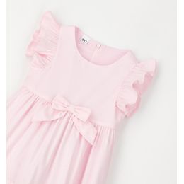 IDO M&auml;dchen Sommerkleid "BABY GIRL LAY DRESS", rosa, Gr. 110, 69% Baumwolle, 27% Polyamid, 4% Elasthan, Kleider