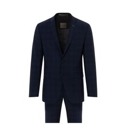 Benvenuto. Herren Anzug "Othello Iago 360", blau, Gr. 26, kariert, Obermaterial: 53% Polyester PES. 43% Wolle WO. 4% Elasthan EL. 51% Acetat CA. 49%