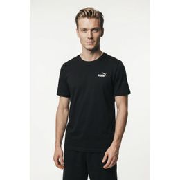 Puma Herren T-Shirt "ESS SMALL NO 1 LOGO TEE", schwarz, Gr. L, bedruckt, Jersey, Obermaterial: 100% Baumwolle, Shirts, Regular Fit, Kurzarm,