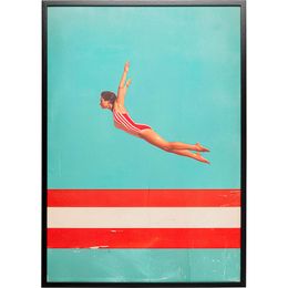 KARE Bild mit Rahmen &raquo;Gerahmtes Bild Jumping Girl 103x73cm&laquo; 1, verschiedene Motive bunt Papier, Polyresin B/H/T: 72,8cm x 102,8cm x 3,2cm, Hochformat