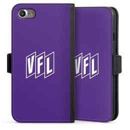 DeinDesign iPhone 8 Handy Klapph&uuml;lle Handyh&uuml;lle aus Kunst Leder schwarz Flip Case Logo Official Licensed Product Vfl Osnabr&uuml;ck Sideflip mit Lasche