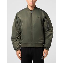 Plein Sport Herren Blouson "Icon"65, military, Gr. S, Obermaterial: 100% Polyamid. Futter: 100% Polyester. F&uuml;llung: 100% Polyester, Jacken