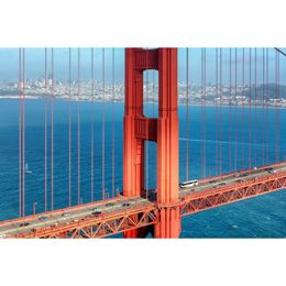 papermoon Fototapete &raquo;Golden Gate Bridge&laquo; bunt Vlies B/L: 3,5m x 2,6m, Bahnen: 7 Stk.