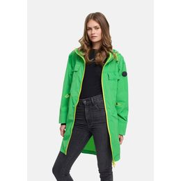 Marikoo Damen Outdoorjacke "Tr&uuml;ffelbonbon"cactus gr&uuml;n, Gr. M, Obermaterial: 100% Polyester. Kapuze: 62% Polyester, 33% Baumwolle, 5% Elasthan.