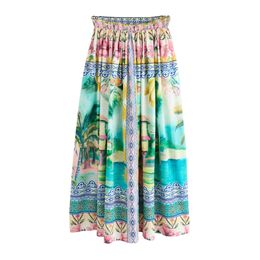 next Rock Damen Gr&ouml;&szlig;e 54 beige / azur / pastellgelb / pastellpink