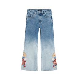 Desigual Jeans female size 32/33 Cream / Blue denim / Light blue / Yellow