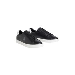 Calvin Klein Herren Sneaker "LOW PROF CUPSOLE LTH", Gr. 40, schwarz-wei&szlig;, Leder, Lederimitat, kontrastfarbene Details, unifarben mit Farbeinsatz,