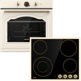 Gorenje Backofen-Set &raquo;BOS67371CLI&laquo; ecoClean AirFry-Funktion beige Kindersicherung und Key Lock sch&uuml;tzen vor unbeabsichtigtem Einschalten