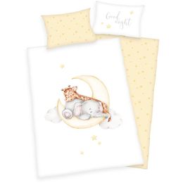 Baby Best Babybettw&auml;sche &raquo;Sleeping little Bear&laquo; 2 Stk. mit liebevollem Motiv bunt Renforc&eacute;, Obermaterial: 100% Baumwolle B/L: 100cm x 135cm, 1 Stk., 1 Stk., 