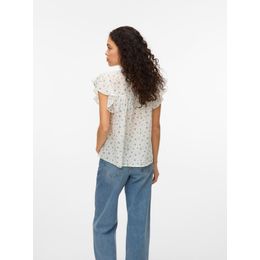 V&eacute;ro Moda Vero Moda Bluse 'VMTrine' Damen Gr&ouml;&szlig;e XS oliv / rosa / wei&szlig;
