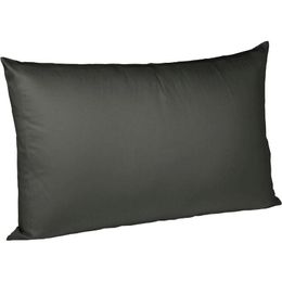 Fleuresse Kissenbezug &raquo;Colours Mako Satin, 100% Baumwolle, mit Rei&szlig;verschluss&laquo; Mako Satin, gl&auml;nzend, glatt, Premium Qualit&auml;t grau Mako-Satin, Mako-