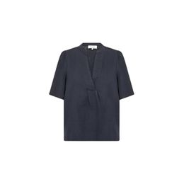 Levete Room Damen Blusentop "Levete Room Shirt LR-NAJA", blau, Gr. M, Obermaterial: 55% Leinen, 45% Viskose, Blusen
