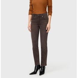 MAC Damen Straight-Jeans "MACMELANIE", braun, Gr. 34, Denim/Jeans, Obermaterial: 97% Baumwolle, 3% Elasthan, Jeans, Figurformende Denim-Qualit&auml;t mit