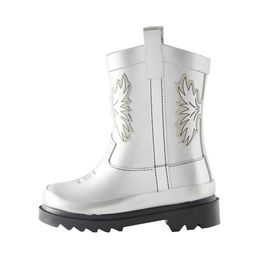next Gummistiefel M&auml;dchen Gr&ouml;&szlig;e 21.5 kitt / silber