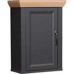 M&auml;usbacher H&auml;ngeschrank &raquo;Mali&laquo; Landhausstil, Breite 45 cm, H&ouml;he 63 cm, Metallgriff grau Holzwerkstoff anthrazit, B/H/T: 45cm x 63cm x 25cm, T&uuml;ren: 1 Stk.