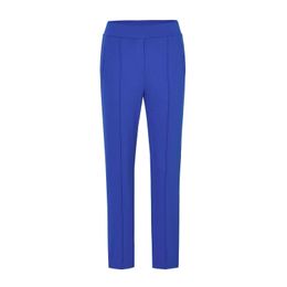 GOLDNER Damen Schlupfhose "Kurzgr&ouml;&szlig;e Elegante 7/8-Schlupfhose SARA", blau, Gr. 19, Obermaterial: 50% Polyamid PA. 45% Viskose CV. 5% Elasthan EL.,