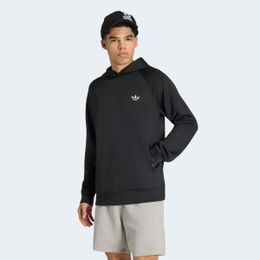 Herren Kapuzensweatshirt "TREFOIL ESSENTIALS SPACER HOODIE", schwarz, Gr. L, adidas originals, Obermaterial: 93% Polyester, 7% Elasthan, Sweatshirts,