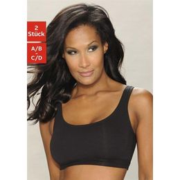 Damen Bustier, Bunt, Gr. 40/42, petite fleur by Lascana, B&uuml;gellose BHs, Material: Baumwolle