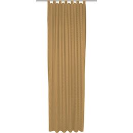 Adam Vorhang &raquo;Uni Collection&laquo; Schlaufen 1 Stk. tlg. Blickdichter aus 100% Bio-Baumwolle gelb Baumwolle (Bio-Baumwolle) 235cm, Schlaufen, 142cm