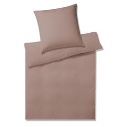Elegante Bettw&auml;sche &raquo;Solid Stripe&laquo; 2 Stk. angenehmes Hautgef&uuml;hl Interlock-Jersey, Obermaterial: 100% Baumwolle B/L: 135cm x 200cm, 1 Stk., 1 Stk., Interlock-