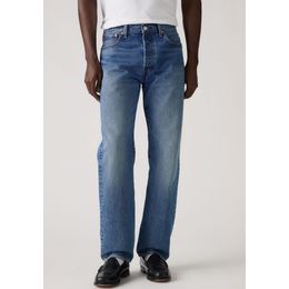 Levi's LEVI'S Herren Straight-Jeans "501 LEVI'S ORIGINAL", blau, Gr. 36, Denim/Jeans, Obermaterial: 100% Baumwolle, Jeans, mit Markenlabel
