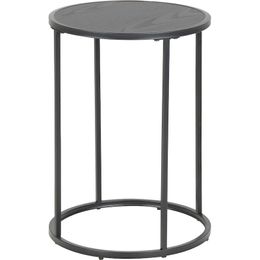 ACTONA GROUP Beistelltisch Metallgestell im modernen Industrie-Look, rund, T: 40 x H: 55 cm schwarz B/H/T: 40cm x 55cm x 40cm