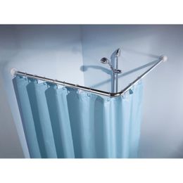 Kleine Wolke Winkelstange &raquo;Winkelstange&laquo; k&uuml;rzbar f&uuml;r Duschvorh&auml;nge silber Aluminium, Kunststoff Einheitsgr&ouml;&szlig;e