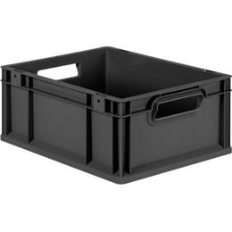 Sch&auml;fer Shop Sch&auml;fer Shop Pure Eurobox Serie Economy, Griffe offen, recycelter Kunststoff, B 400 x T 300 x H 170 mm, 16 l, anthrazit