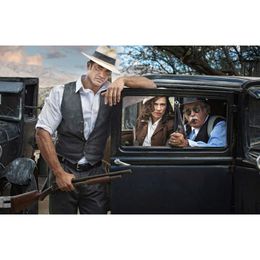 papermoon Fototapete &raquo;GANGSTERS-20 JAHRE VINTAGE RETRO USA OLDTIMER WAFFEN&laquo; bunt Vlies B/L: 4m x 2,6m, Bahnen: 8 Stk.