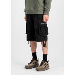 Herren Shorts "Jet Short", schwarz, Gr. 32, Alpha Industries, Obermaterial: 100% Baumwolle, Hosen