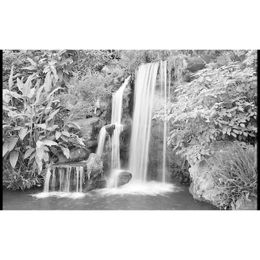 papermoon Fototapete &raquo;Schwarzweiss-Wasserfall&laquo; bunt Vlies B/L: 4,5m x 2,8m, Rollen: 1
