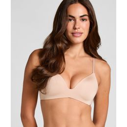 Hunkem&ouml;ller HUNKEM&Ouml;LLER Damen B&uuml;gelloser BH "Mona padded non-underwired bra", Gr. 70, beige, 60% Polyamid, 24% Polyester, 16% Elasthan, BHs