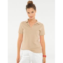Heine Damen Poloshirt, Braun, Gr. 40, T-Shirts, Material: Baumwolle