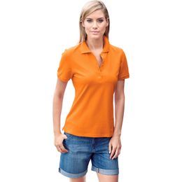 Heine Damen Polo Hemd, Orange, Gr. 50, T-Shirts, Material: Baumwolle