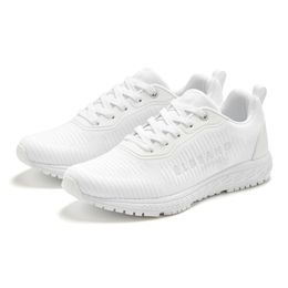ELBSAND Damen Sneaker "Freizeitschuh, Halbschuh, Schn&uuml;rhalbschuh, Turnschuh, Schn&uuml;rschuh", Gr. 36, wei&szlig;, Obermaterial: 75% Textilmaterial, 25%