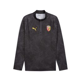 Puma Herren T-Shirt "RC Lens Aufw&auml;rmtrikot Herren", schwarz, Gr. M, bedruckt, Obermaterial: 100% Polyester, Shirts