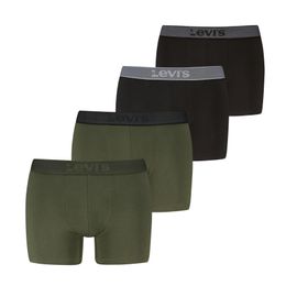 Levi's LEVI'S Herren Boxershorts "LEVIS MEN TWILL WB BOXER BRIEF", Gr. M, schwarz, Single Jersey, Obermaterial: 95% Baumwolle, 5% Elasthan, Unterhosen, ohne