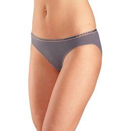 Lascana Damen Slip, Braun, Gr. 32/34, Unterhosen, Material: Baumwolle