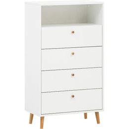 Schildmeyer Kommode &raquo;Bjarne, Highboard, Made in Germany, B: 60 cm&laquo; Solide Verarbeitung - Dieses Produkt ist in Deutschland gefertigt wei&szlig; B/H/T: 60,2cm x 104,4cm 