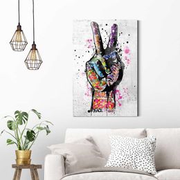 Reinders Deco-Panel &raquo;Peace&laquo; bunt Holzwerkstoff B/H/T: 60cm x 90cm x 2cm