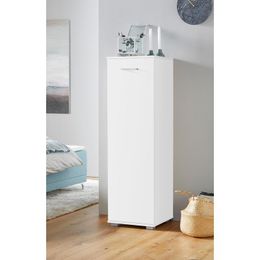 Priess Hochkommode wei&szlig; Holzwerkstoff B/H/T: 41cm x 135cm x 38cm, 1 Stk.