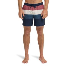 Quiksilver Herren Boardshorts "Stretch Scallop Volley 16""schwarz navy tijuana, Gr. S, Obermaterial: 92% Polyester, 8% Elasthan., Hosen