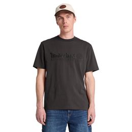 Timberland Herren T-Shirt "ESTABLISHED 1973 - SS Embroidered Tee", grau, Gr. XL, Jersey, Obermaterial: 100% Baumwolle, Shirts, Kurzarm, mit